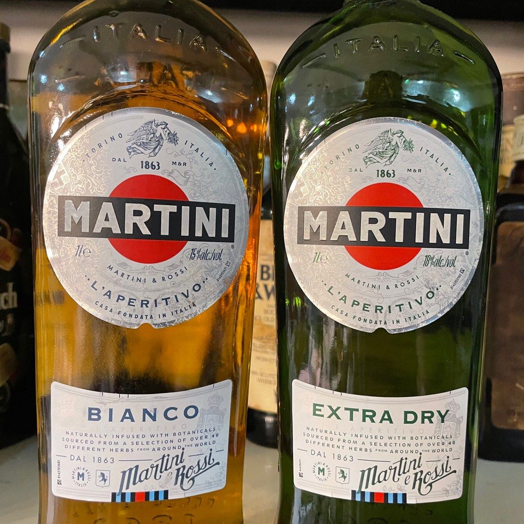 1L Martini Bianco & Extra Dry Vermouth sealed 1000ml, Food & Drinks ...