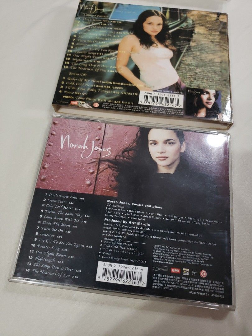 CD + VCD LIMITED EDITION - NORAH JONES - COME AWAY WITH ME 2005 PRC, Hobbies & Toys, Music ...