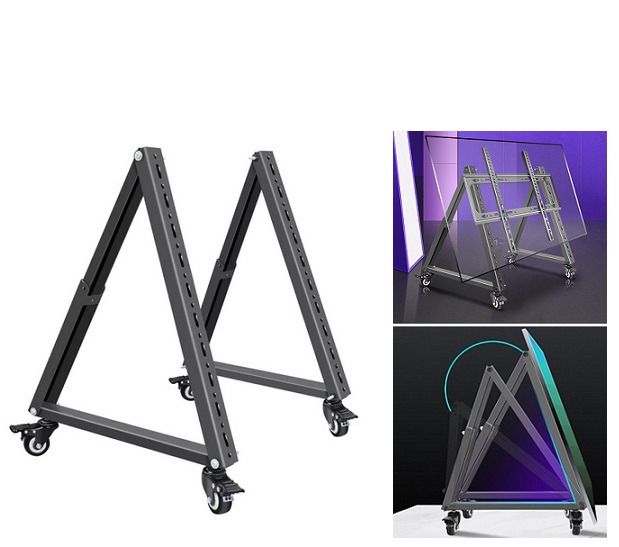 32 - 70 inch Stage Portable Rolling TV Trolley Stand Cart Bracket Mount ...