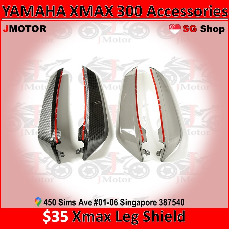 $35 Xmax Leg Shield, Motorcycles, Motorcycle Accessories on Carousell