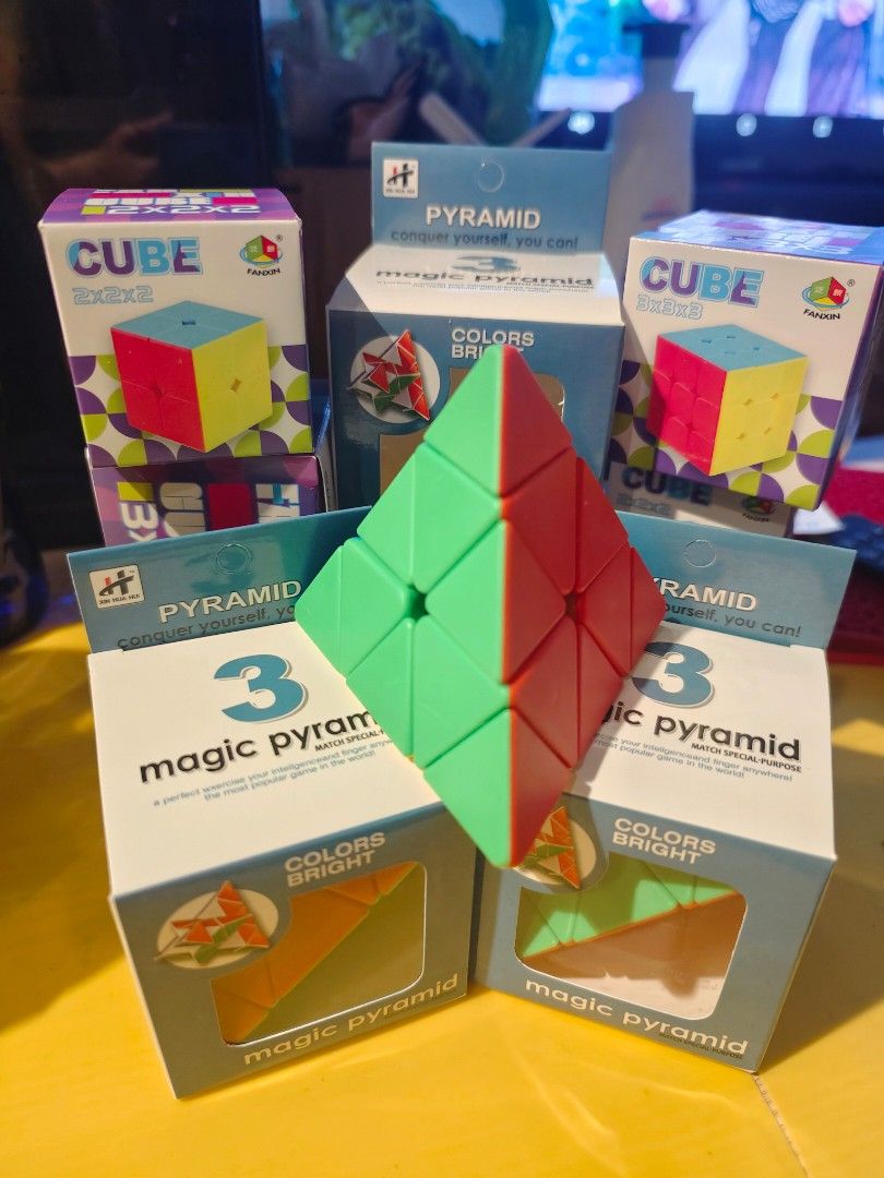 Birthday gift 3 Magic Pyramid, Hobbies & Toys, Toys & Games on Carousell