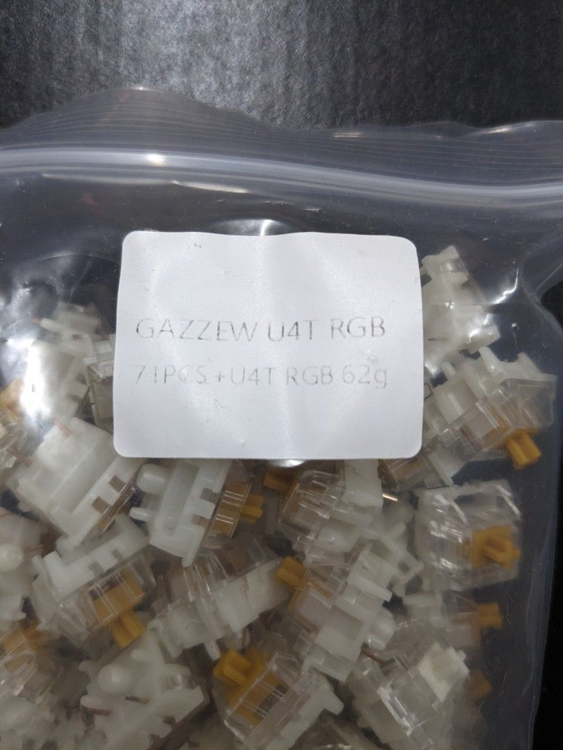 全新 現貨 清貨 特價 Gazzew Boba U4T RGB Tactile Switches 機械鍵盤 mechanical ...