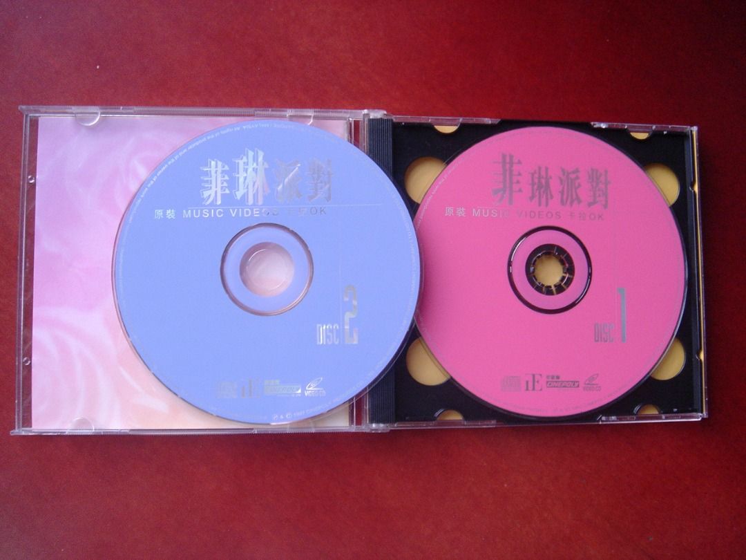 王菲 陳慧琳 菲琳派對 原裝MV卡拉OK VCD 93%NEW 約定,暗湧,棋子,如風,多得他,流非飛,紀念日,風花雪,誰願放手,醉迷情人,唔關你事,我不以為,青鳥,懦弱, 興趣及遊戲, 音樂 ...