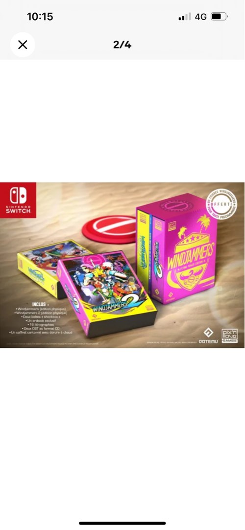 全新現貨 任天堂 Switch windjammers 1+2 flying power edition flying power disc ...