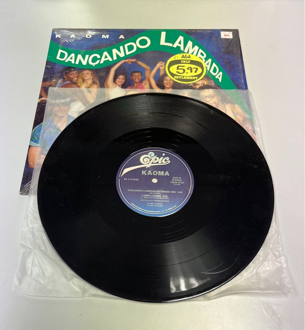 黑膠唱片 KAOMA Dancando Lambada, 興趣及遊戲, 音樂樂器 & 配件, 音樂與媒體 - 黑膠碟 - Carousell