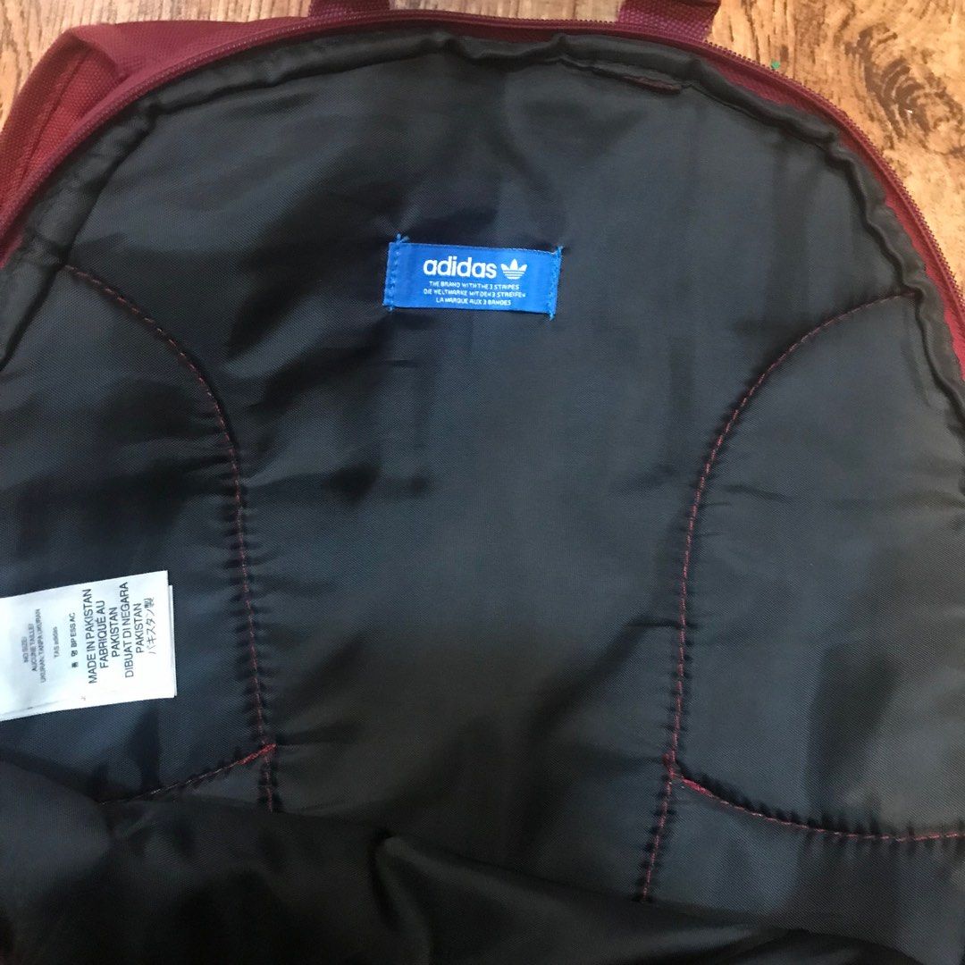 Adidas Maroon Backpack, Men's Fashion, Bags, Backpacks on Carousell