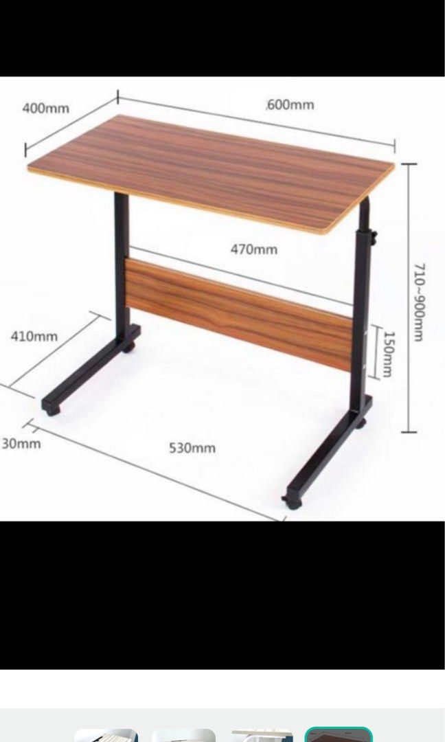 Adjustable height study table, Furniture & Home Living, Furniture ...