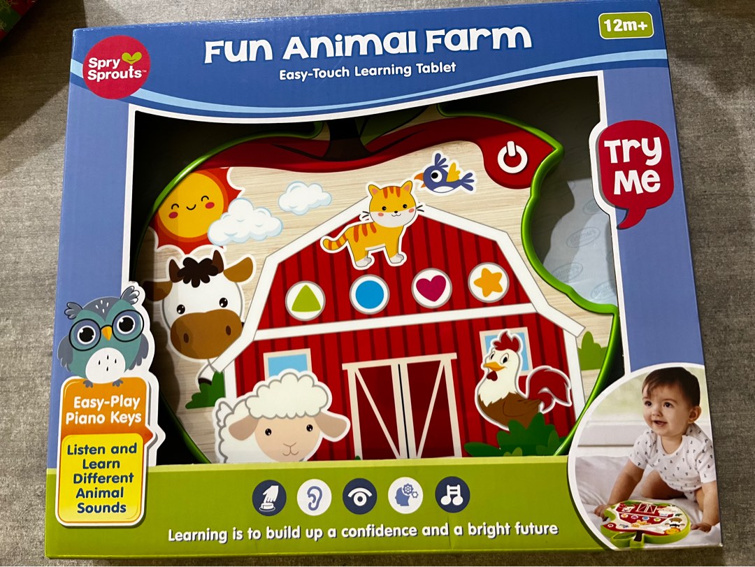 Animal farm learning tablet, Babies & Kids, Infant Playtime on Carousell