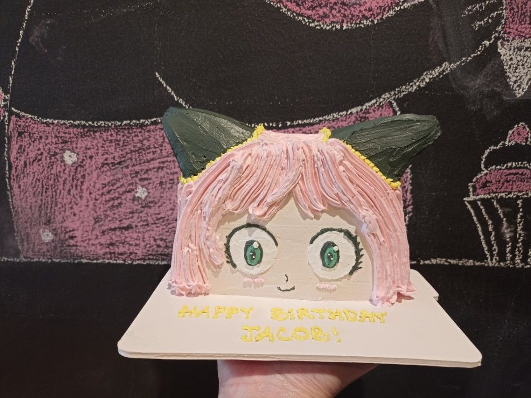 Anya Themed Cake - SpyXFamily, Food & Drinks, Homemade Bakes on Carousell