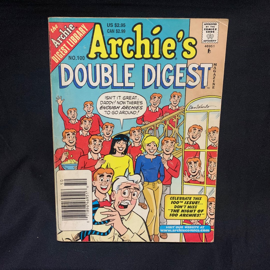 Archies Double Digest No.100 June 1998, Buku & Alat Tulis, Komik dan ...