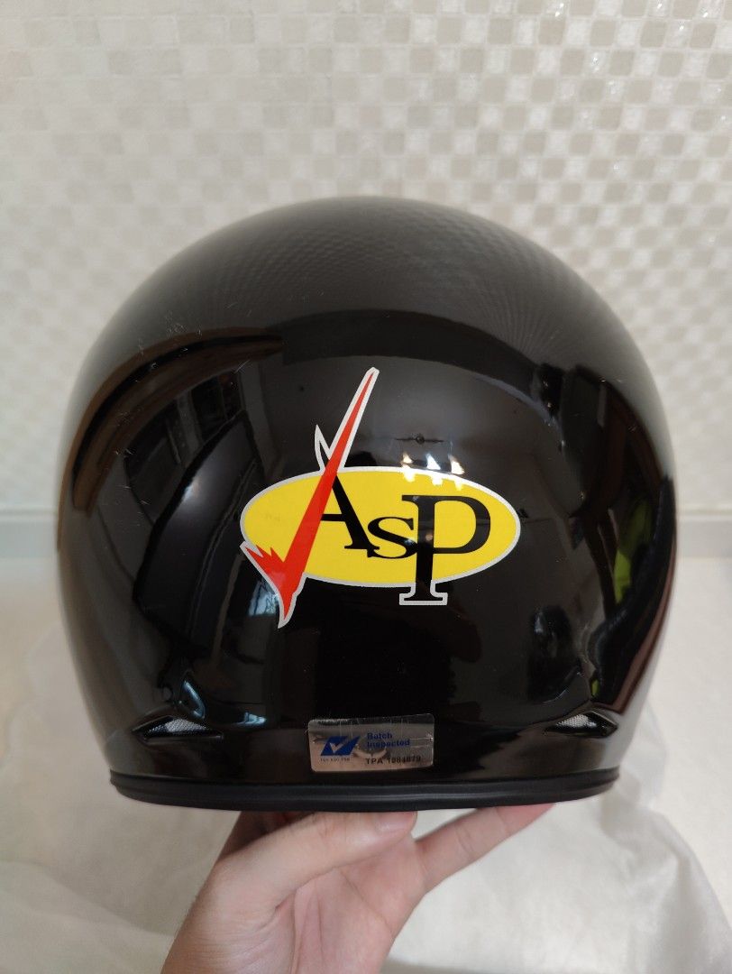 ASP Motorcycle Helmet, Motorcycles, Motorcycle Apparel on Carousell