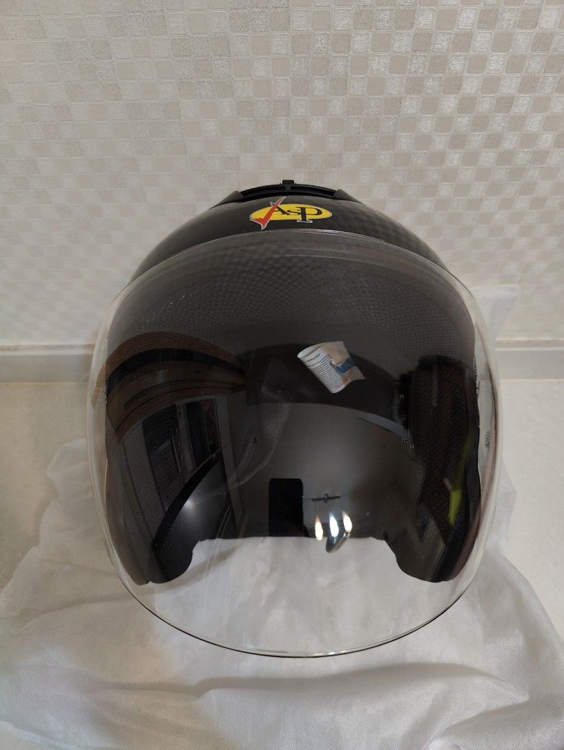 ASP Motorcycle Helmet, Motorcycles, Motorcycle Apparel on Carousell