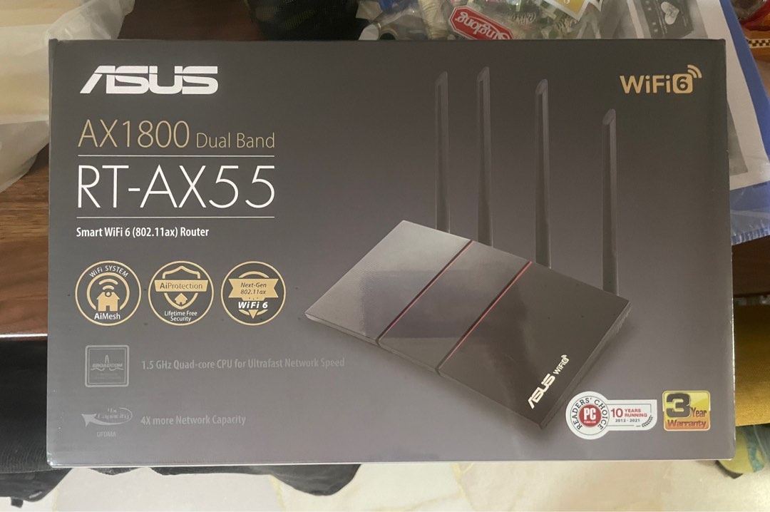 Asus AX1800 RT-AX55, Computers & Tech, Parts & Accessories, Networking ...