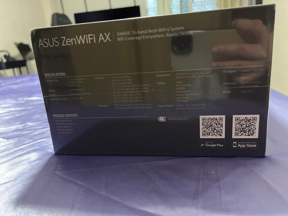 ASUS Zenwifi AX6600 Tri-band mesh wifi 6 wifi6, Computers & Tech, Parts ...