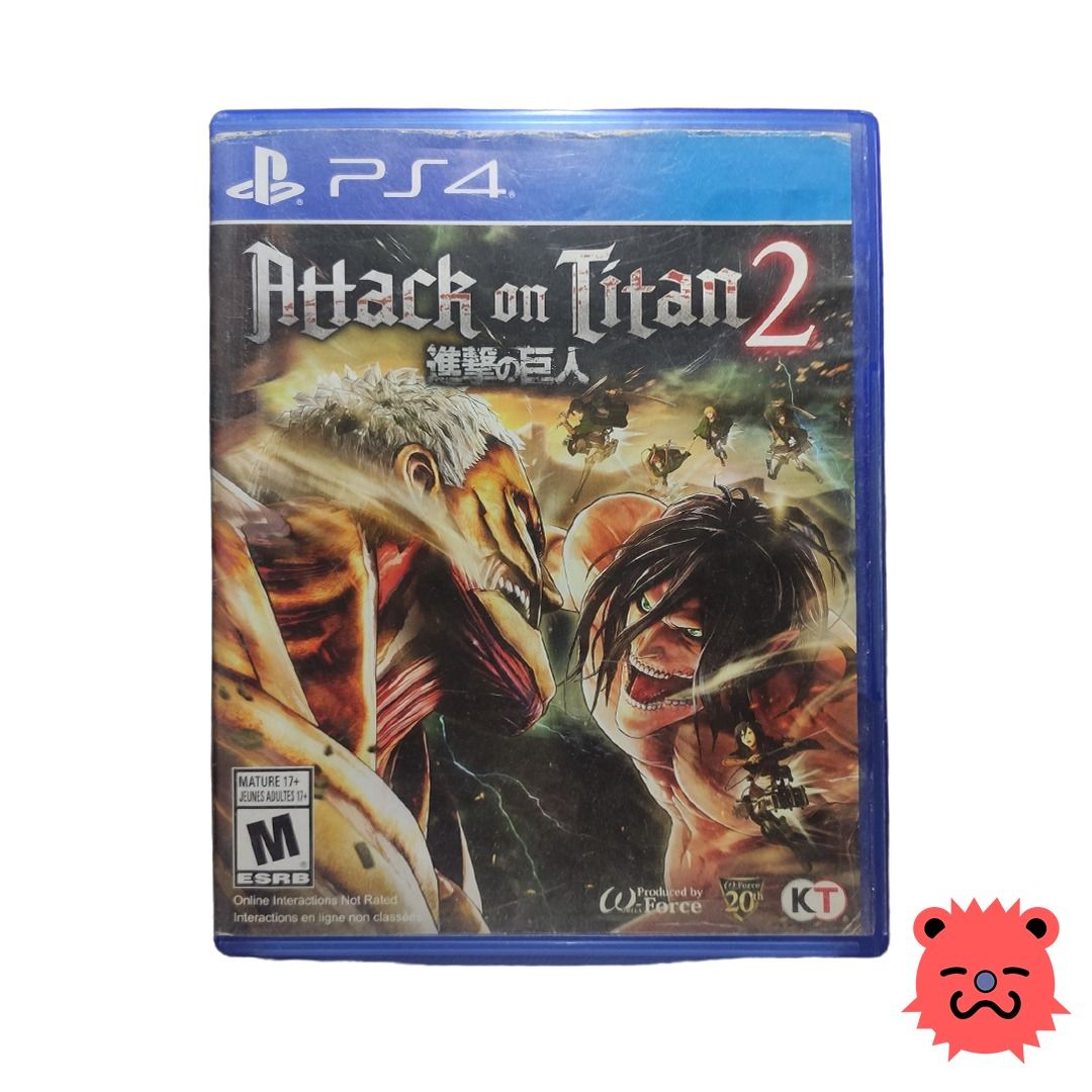 Attack on titan 2 Video game for PS4 | US ENGLISH | PRE OWNED on Carousell