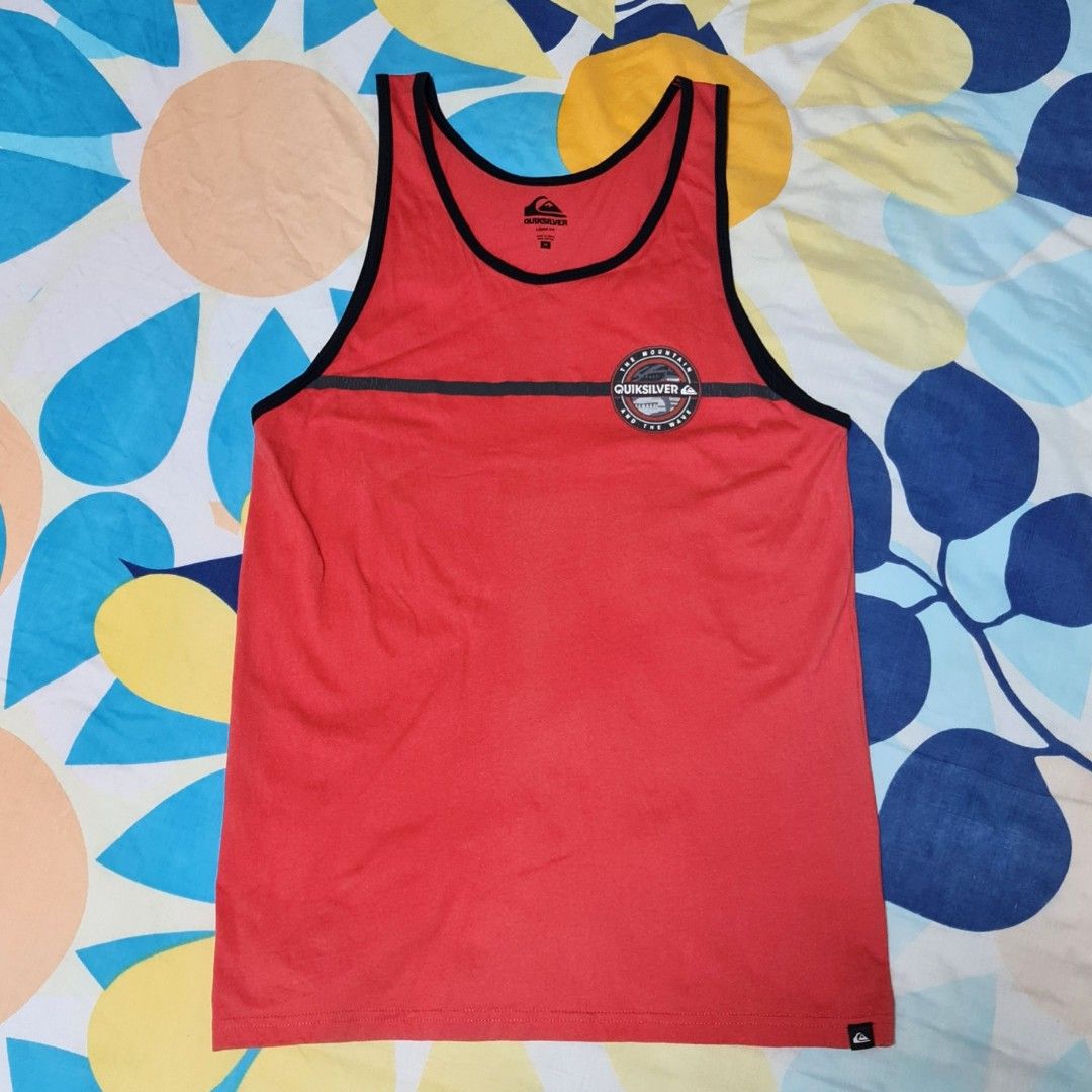 Authentic Quicksilver Singlet, Men's Fashion, Tops & Sets, Tshirts ...