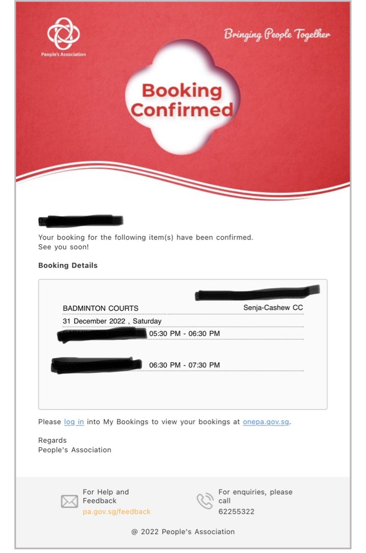 Badminton court @ Senja Cashew CC 31/12, Sports Equipment, Sports ...