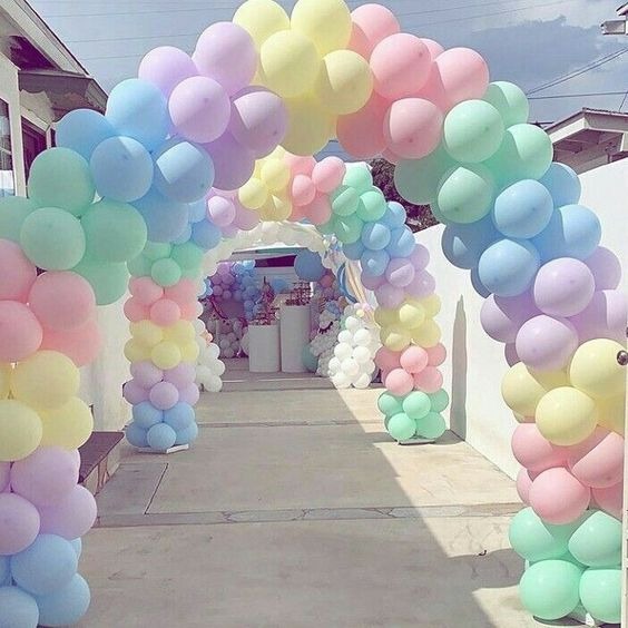 Balloon Arch Setup Balloon Gate for Entrance Grand Opening Birthday ...