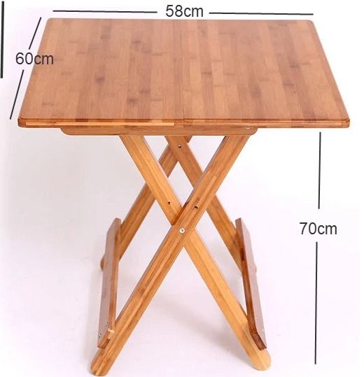 Bamboo Foldable Table, Furniture & Home Living, Furniture, Tables ...