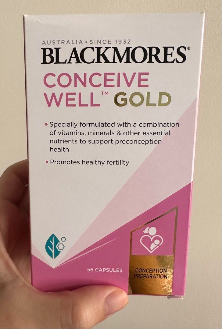 Blackmores Conceive Well Gold, Health & Nutrition, Health Supplements ...