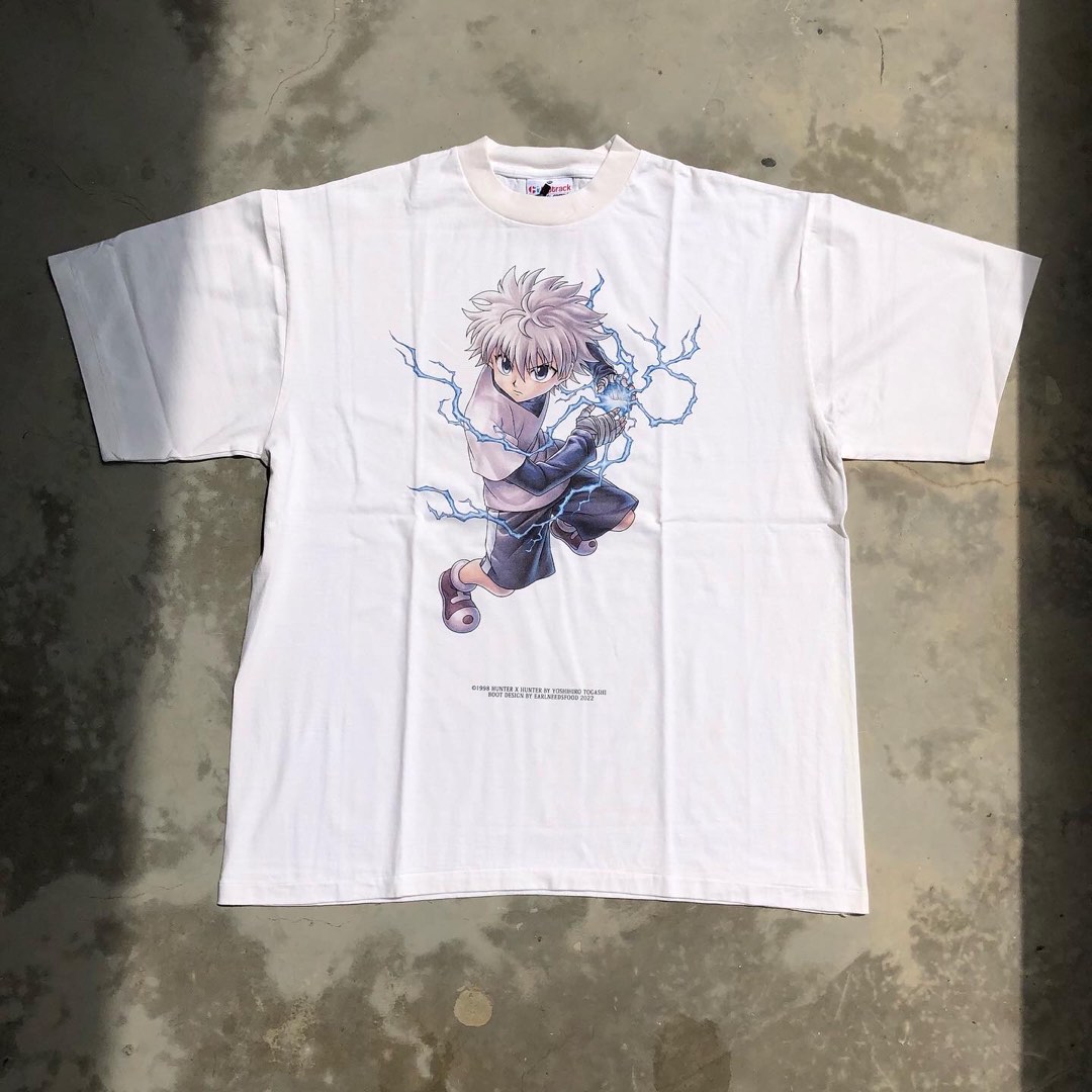 Boot Design Anime Tee Killua Lightning Hunter X Hunter, Men's Fashion ...