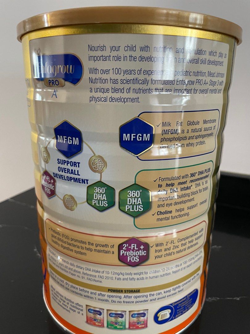 Brand New Enfagrow Pro A+ 1.8kg - Stage 3, Babies & Kids, Nursing ...