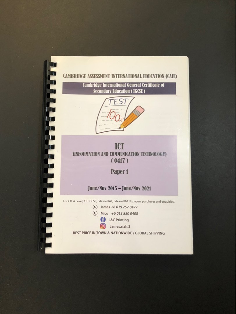 Igcse Ict Past Year Paper