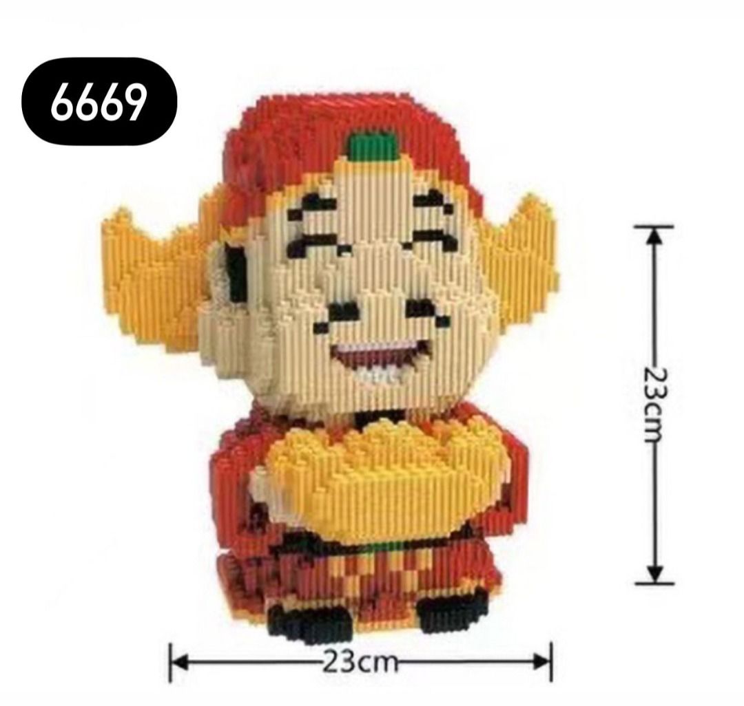 Cartoon Ultraman CNY Mario Building Block Bricks (H0148), Hobbies ...