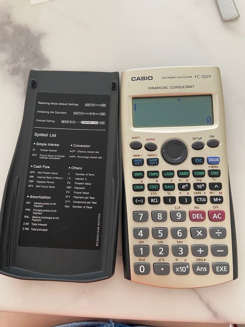 Casio RES Financial Calculator, Computers & Tech, Office & Business ...