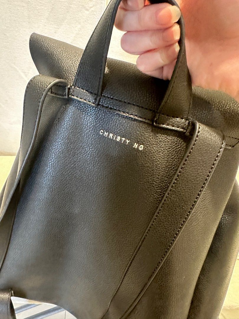 Christy Ng Black Backpack, Women's Fashion, Bags & Wallets, Backpacks ...