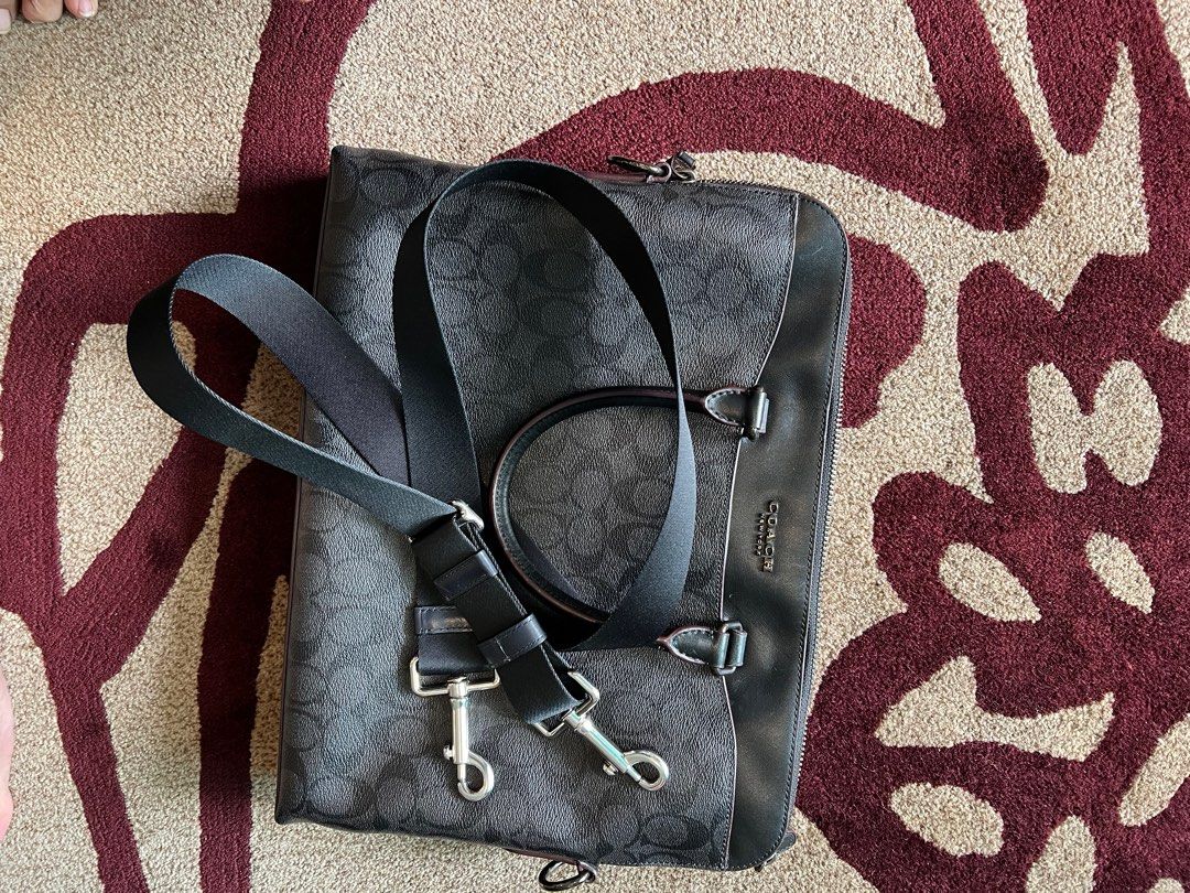 Coach Signature Laptop Bag, Luxury, Bags & Wallets on Carousell