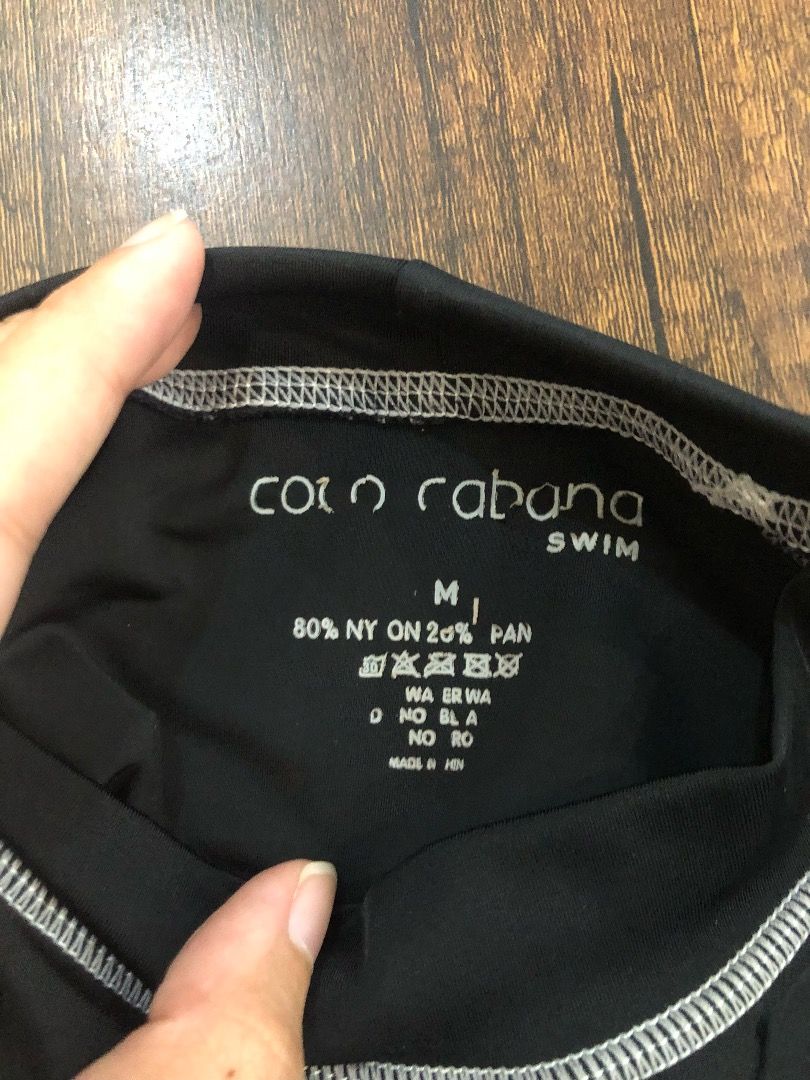 Coco Cabana Black Rash Guard, Women's Fashion, Swimwear, Rash guard on ...