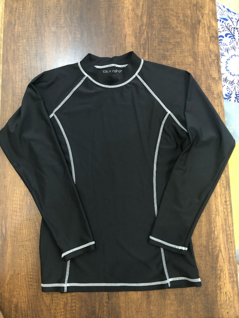 Coco Cabana Black Rash Guard, Women's Fashion, Swimwear, Rash guard on ...