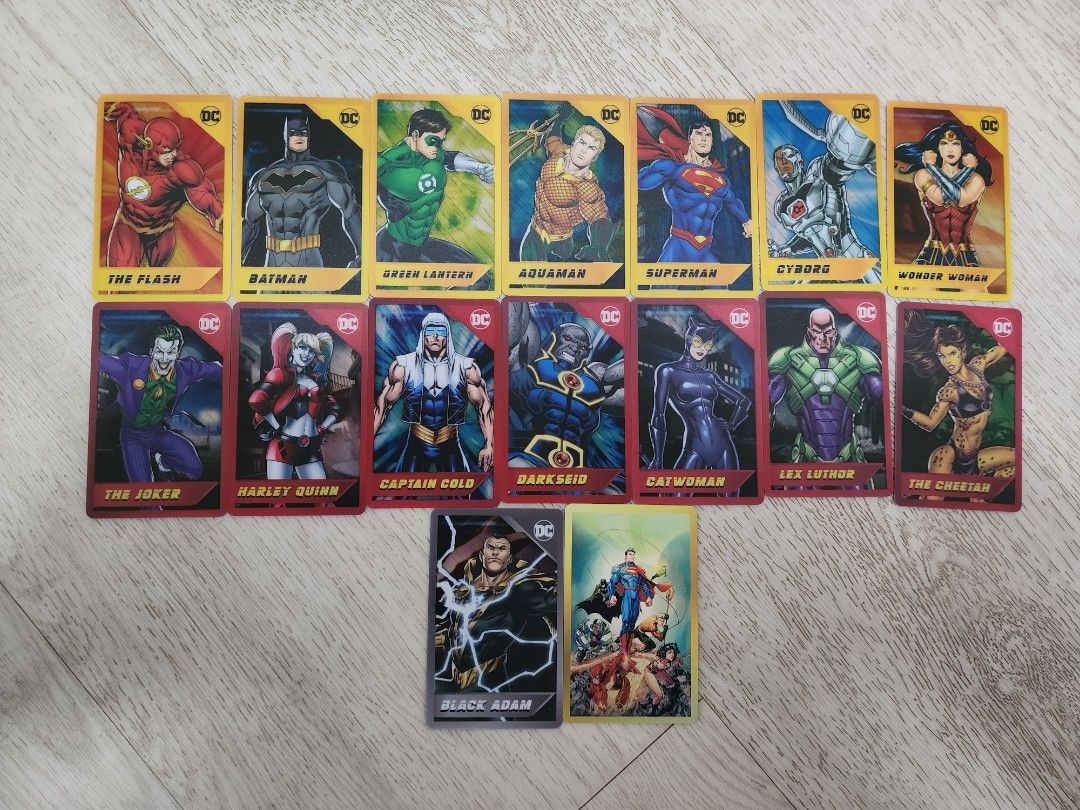CPCM DC cards darksied aquaman black adam foil, Hobbies & Toys, Toys ...