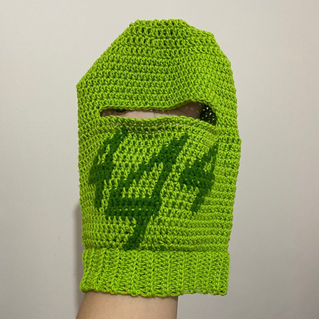 Crochet Balaclava, Men's Fashion, Watches & Accessories, Beanies on ...
