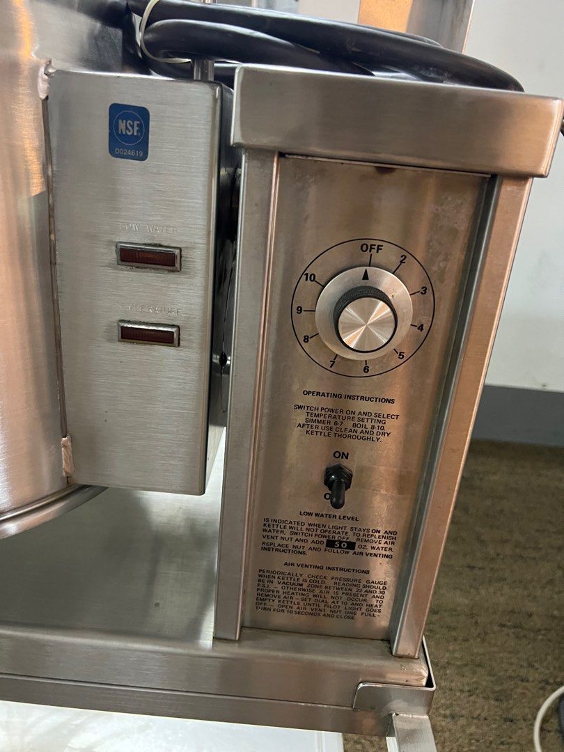 Crown Electric Jacketed Tilting Kettle/ Steam Kettle, TV & Home ...