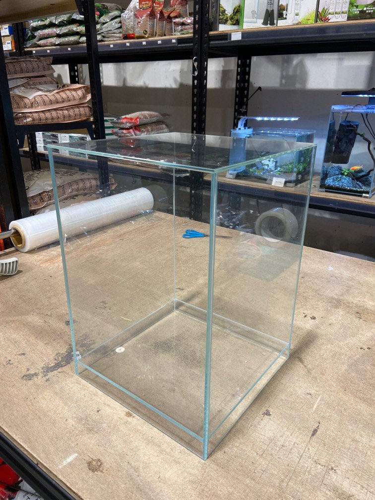 Crystal Glass Floating Tank with Glass Lid (25x25x35cm), Pet Supplies ...
