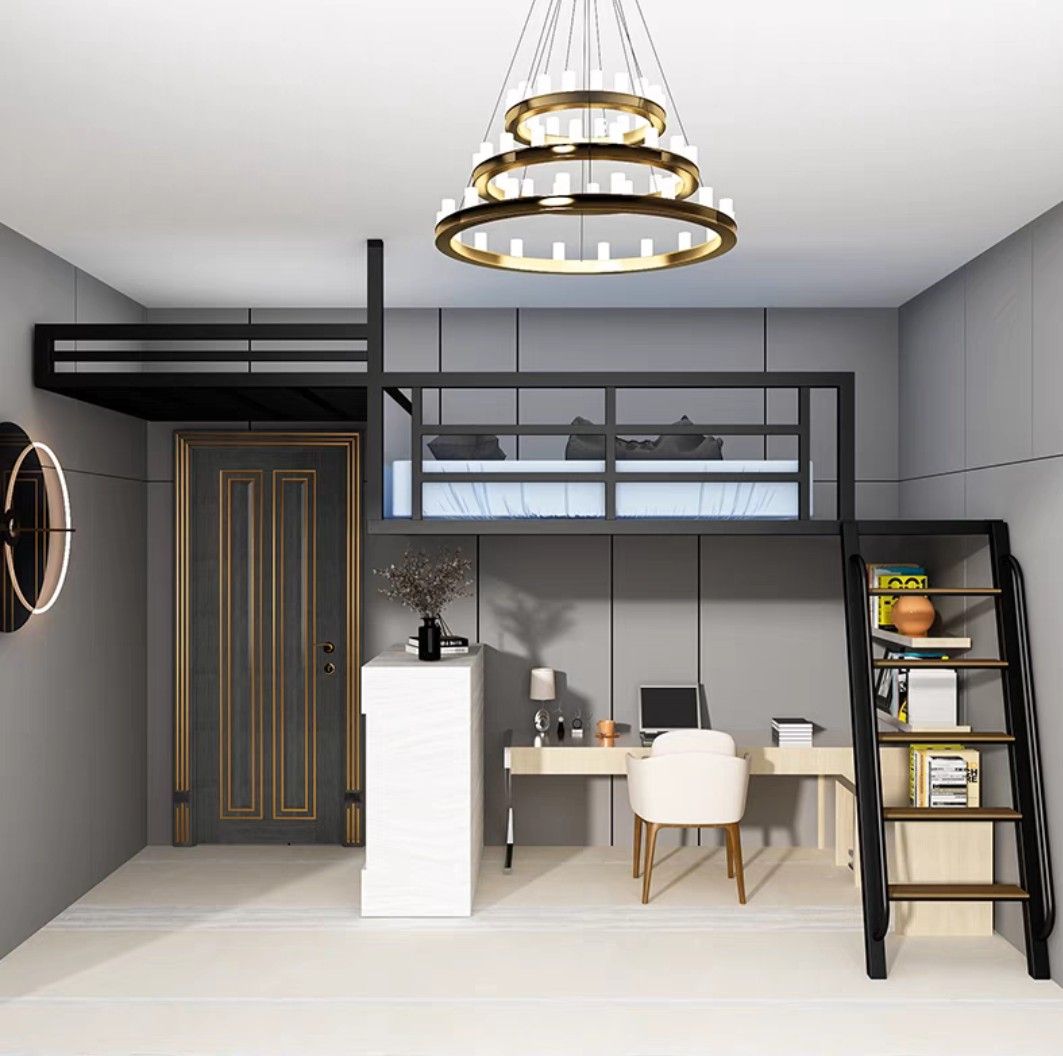 Customize ceiling loft bed /single/super single/queen /king size loft ...