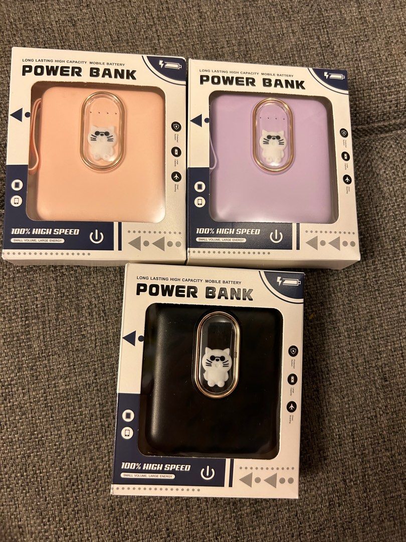Cute Cat Kitty Power Bank with cables 20000mah, Mobile Phones & Gadgets ...