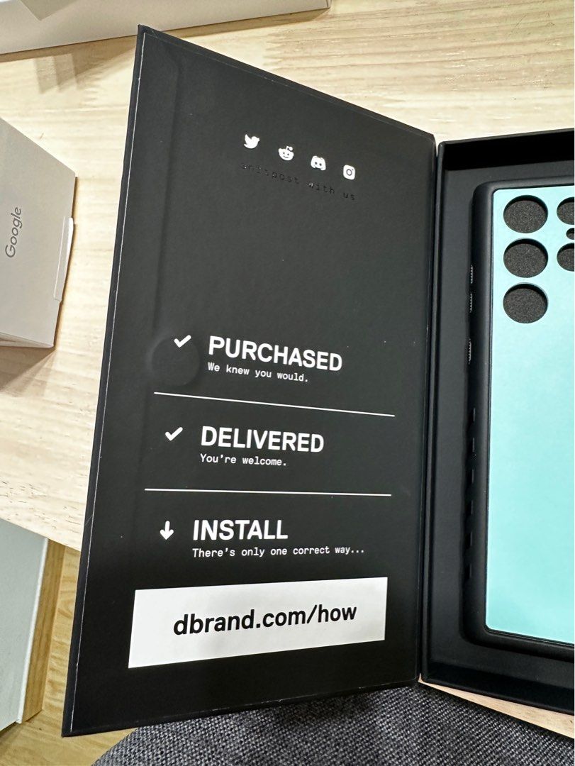 DBrand Grip Case, Sky Blue Skin - S22 Ultra, Mobile Phones & Gadgets ...