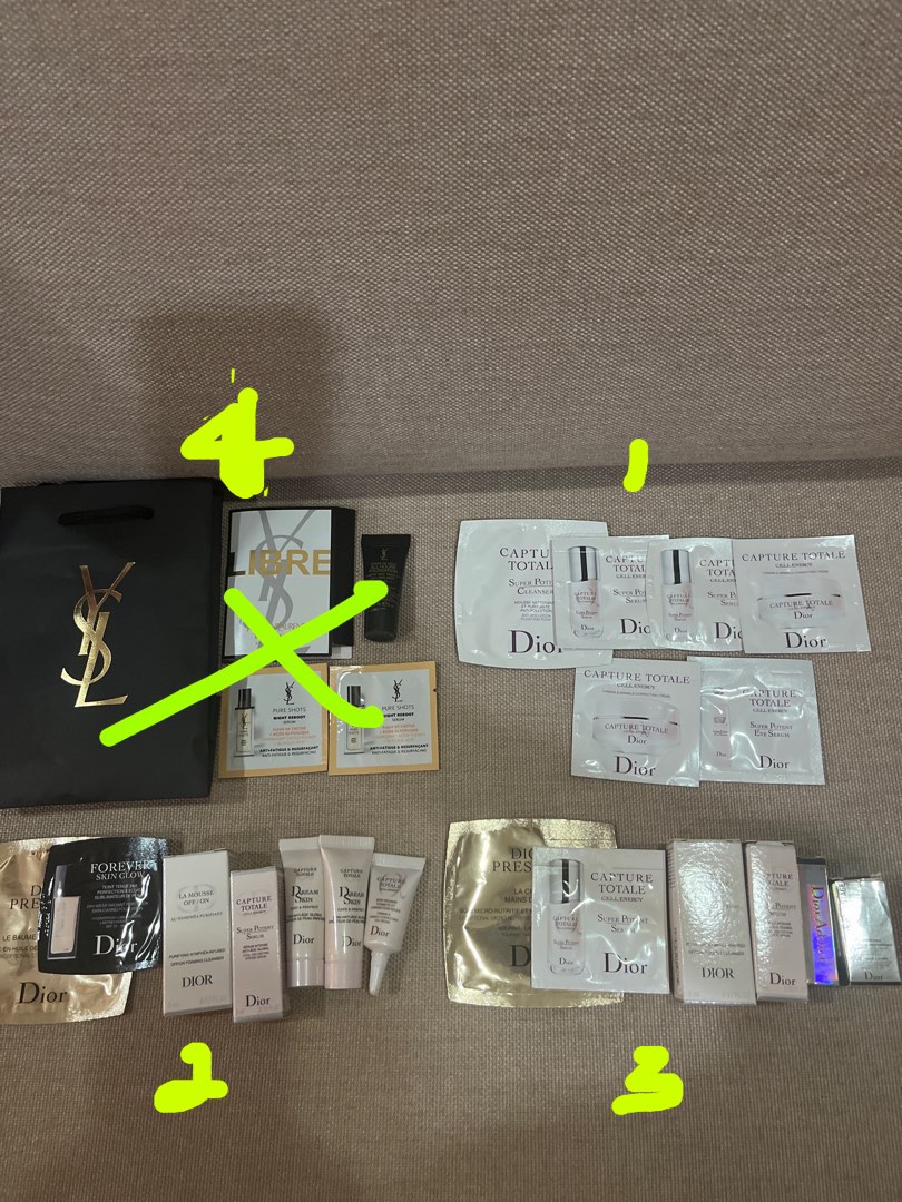 Dior & YSL face sets, Beauty & Personal Care, Face, Face Care on Carousell