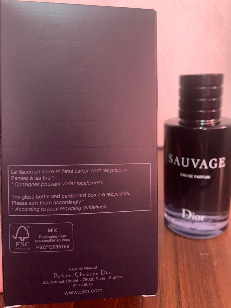 Dior Sauvage Edp 100ml Beauty And Personal Care Fragrance And Deodorants On Carousell