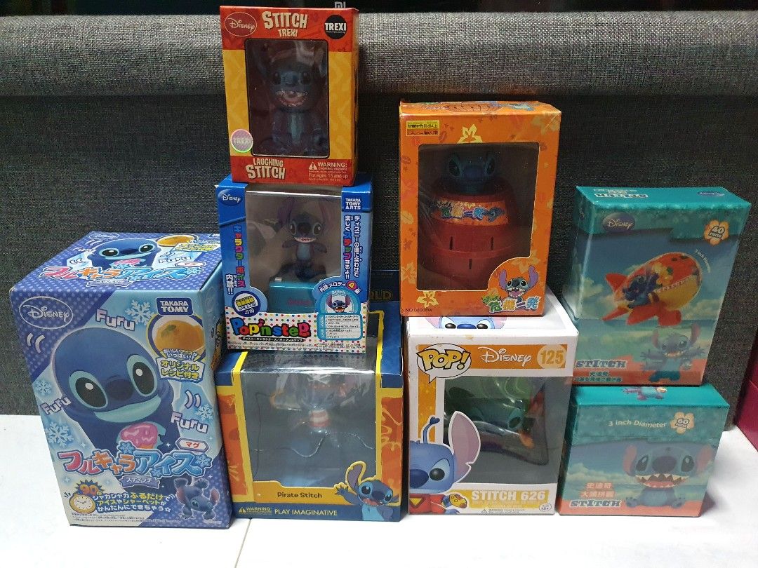 Disney Stitch Collection Figurines, Ice Cream Maker, Globe Puzzles ...