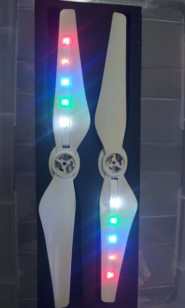 DJI Phantom 3 Propeller with Led Flash Lights, Photography, Drones on ...