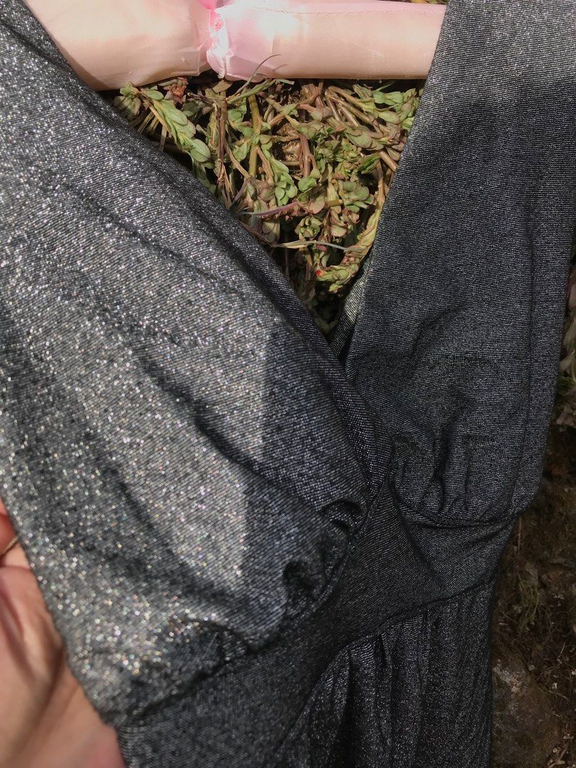 DUNNES STORES SILVER SPARLKY COCKTAIL BALLOON DRESS, Women's Fashion ...