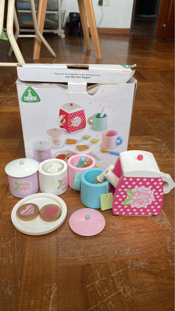 ELC Wooden teatime set, Hobbies & Toys, Toys & Games on Carousell