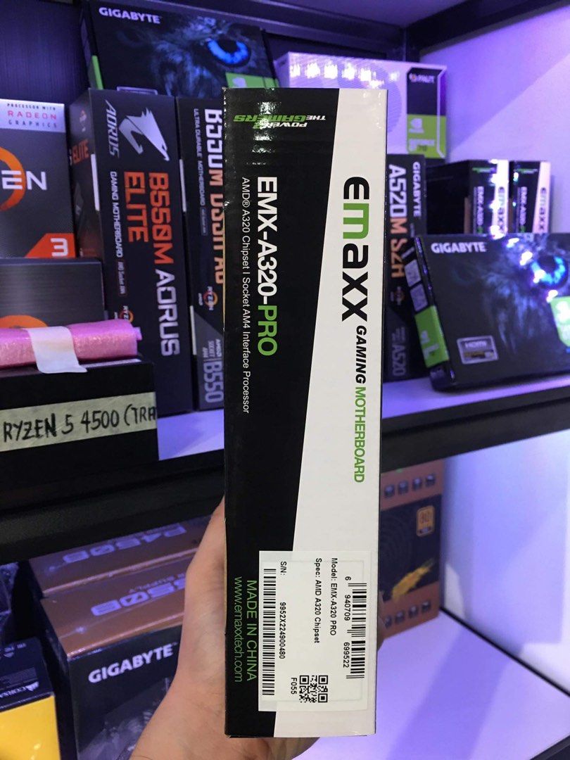 Emaxx EMX-A320-PRO AMD AM4 Socket DDR4 M.2 MATX Motherboard, Computers ...
