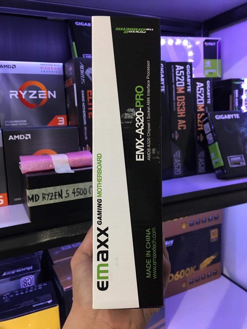 Emaxx EMX-A320-PRO AMD AM4 Socket DDR4 M.2 MATX Motherboard, Computers ...