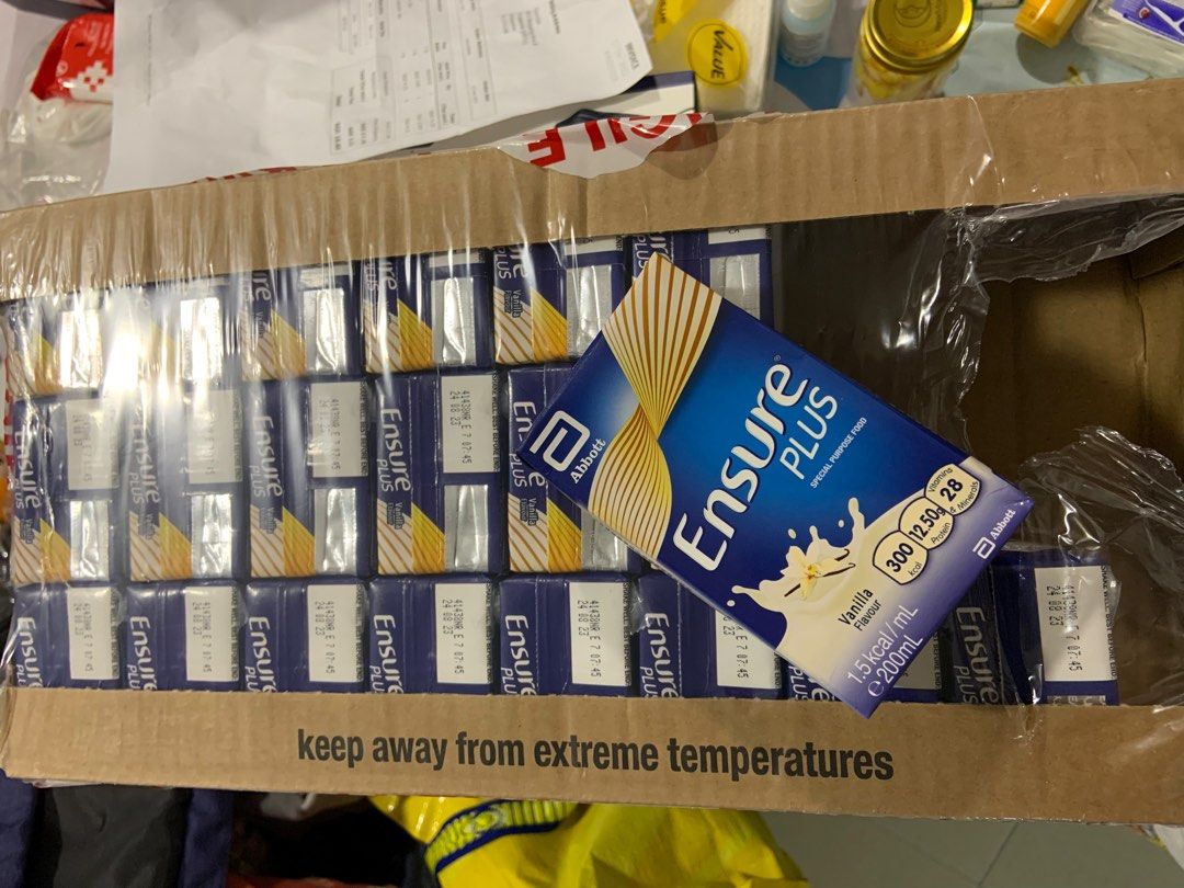 Ensure Plus Packet Milk (Strawberry), Health & Nutrition, Health ...