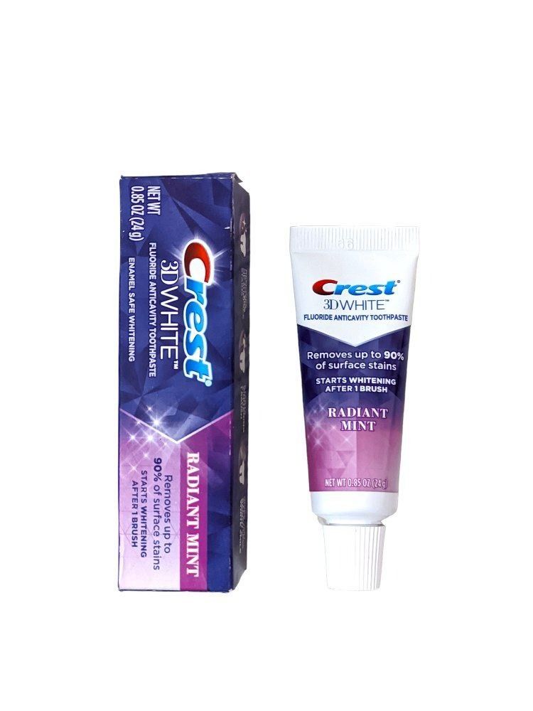EXP: 08/2024 Crest 3D White Radiant Mint, Teeth Whitening Toothpaste ...